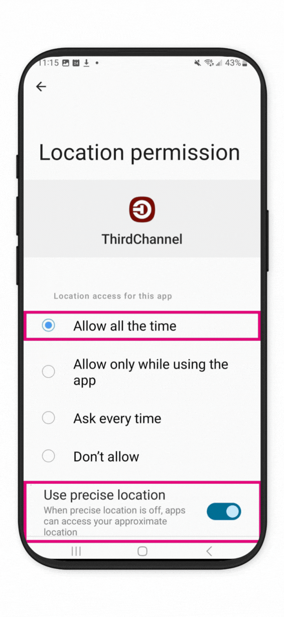 Enabling Location Services – ThirdChannel
