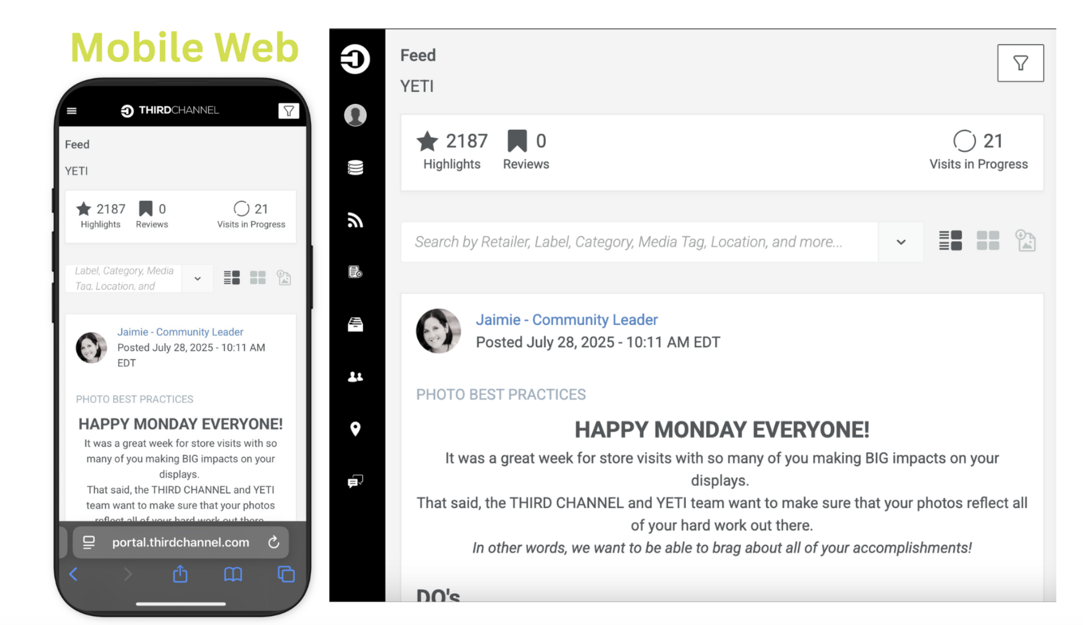 Using the Activity Feed – ThirdChannel