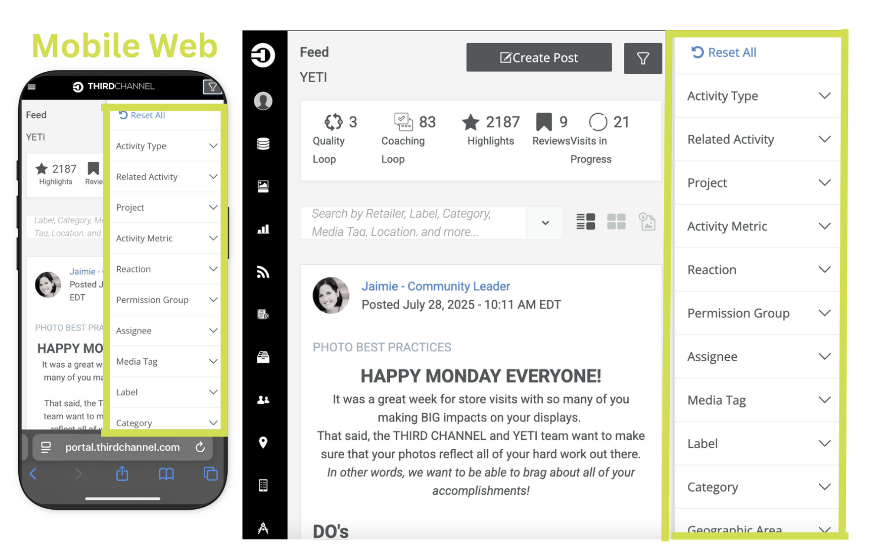 Using the Activity Feed – ThirdChannel